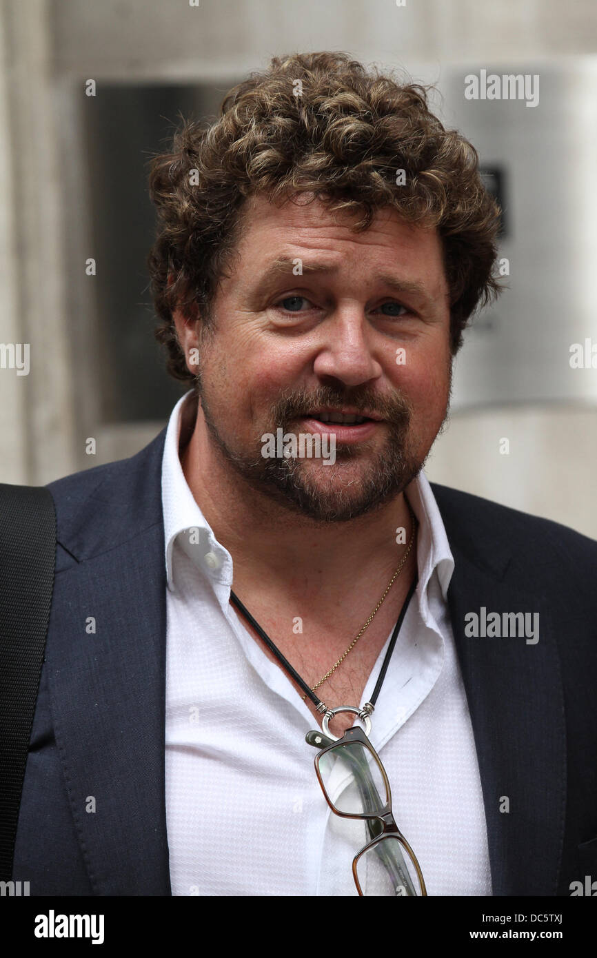 London, UK, 9th August 2013. Michael Ball seen leaving BBC radio two ...