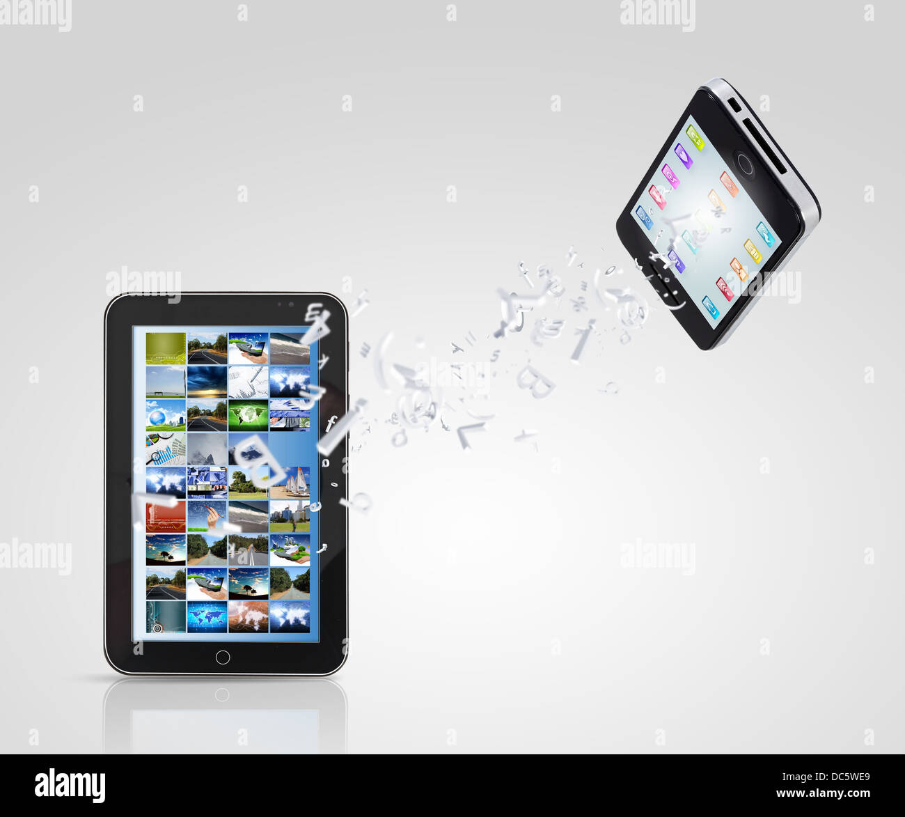 Modern communication technology Stock Photo - Alamy