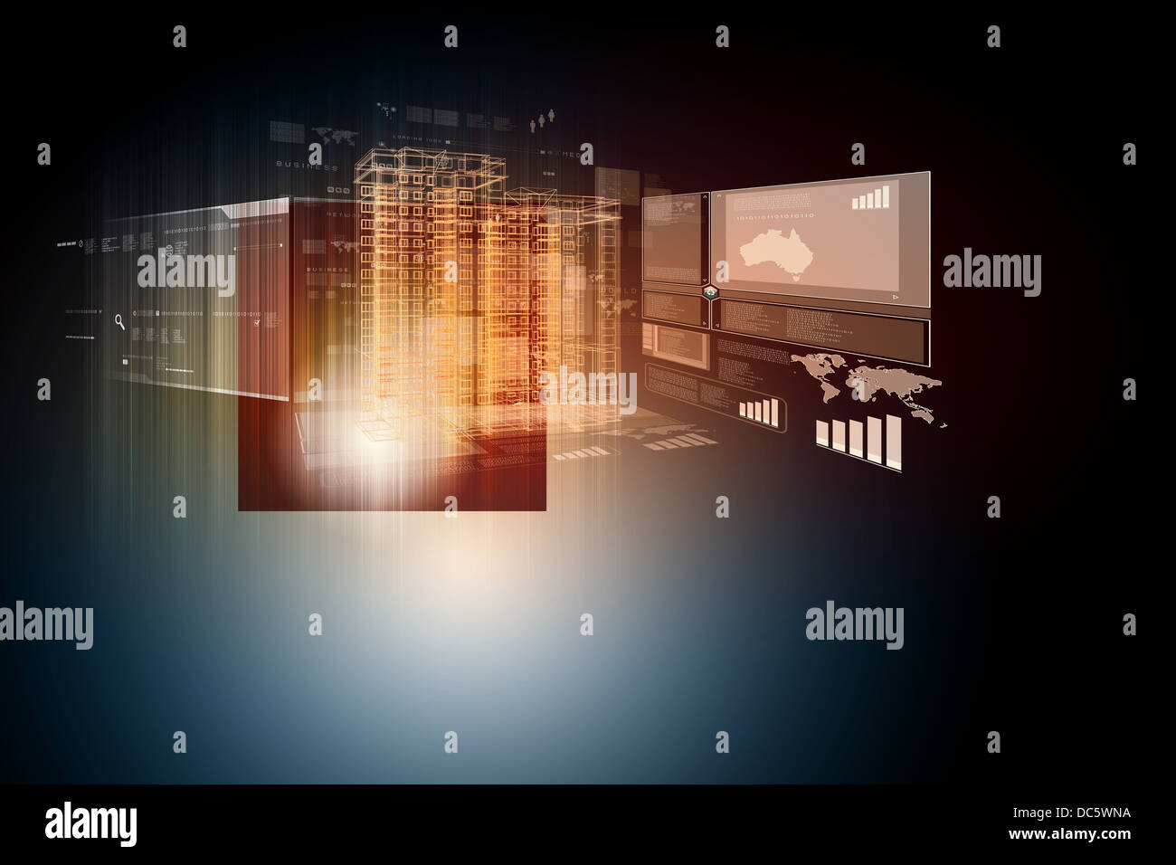 engineering automation building design Stock Photo - Alamy