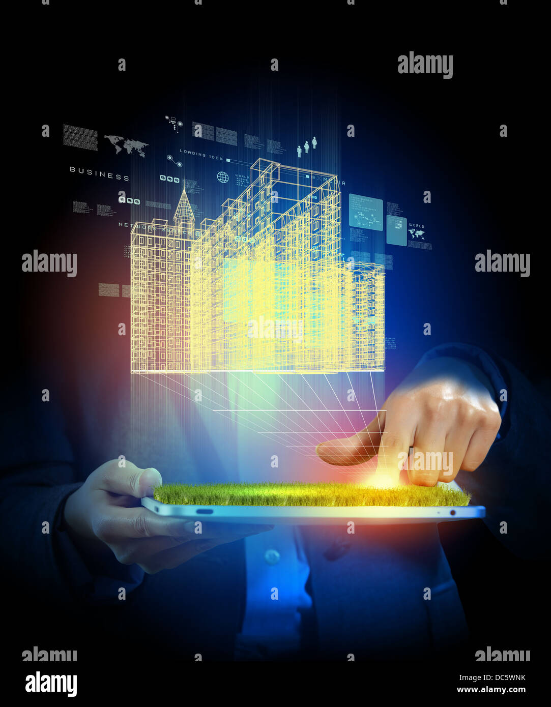 engineering automation building design Stock Photo - Alamy