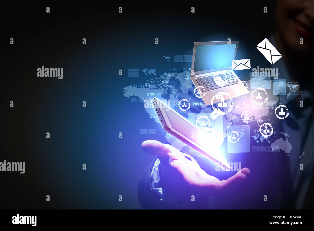 Touch screen computer device Stock Photo - Alamy