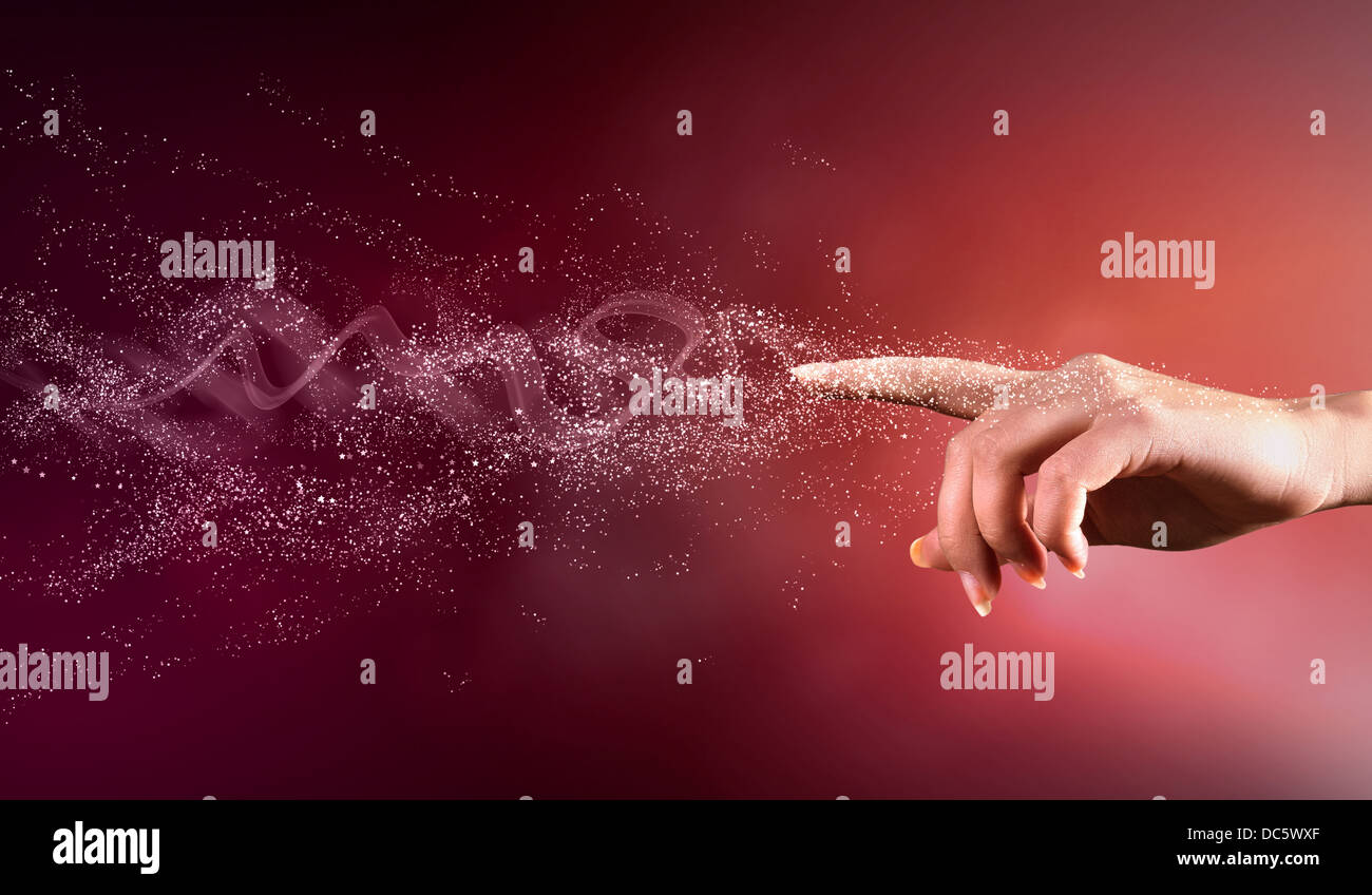 magical hands conceptual image Stock Photo - Alamy
