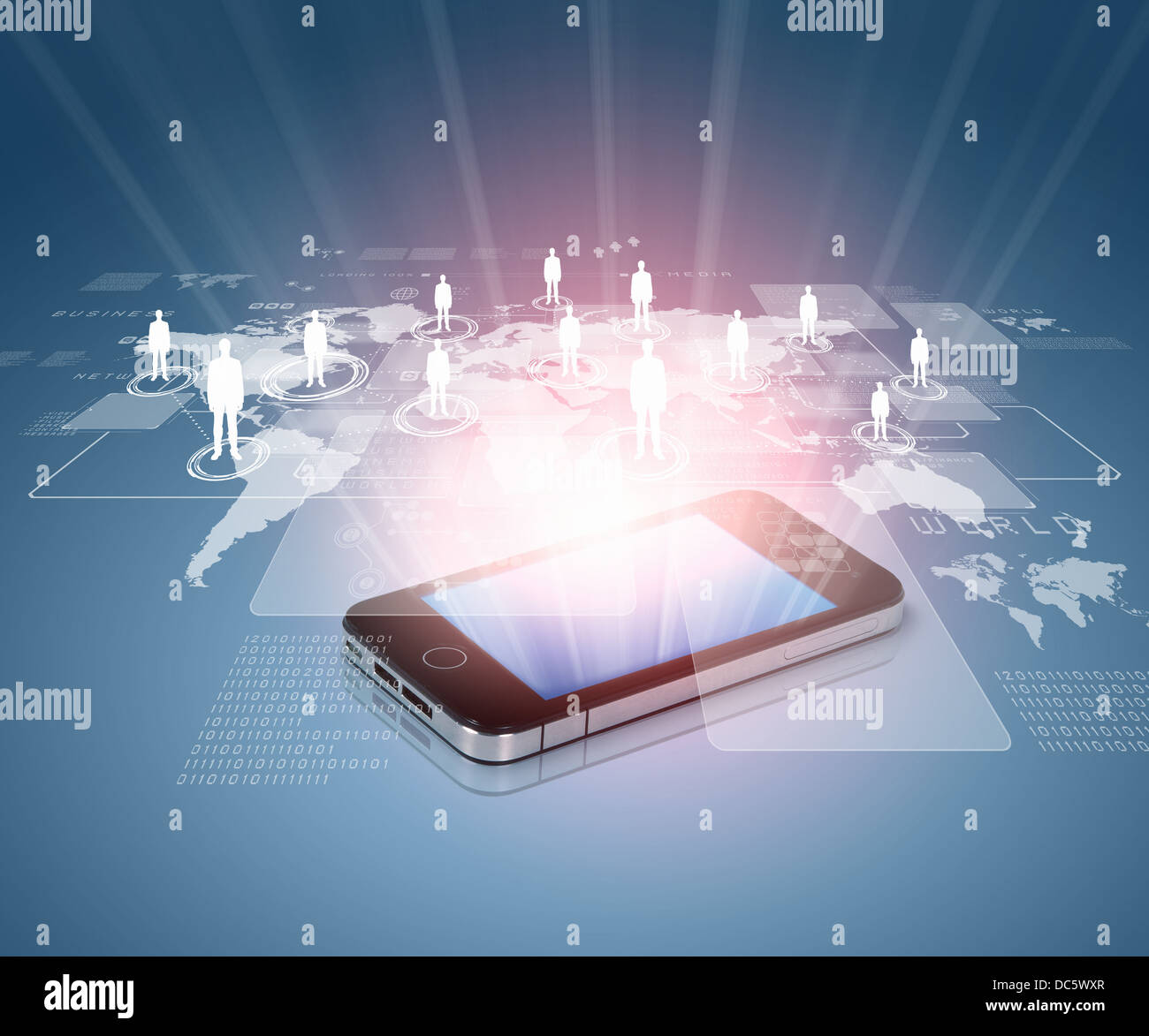 Modern communication technology Stock Photo - Alamy
