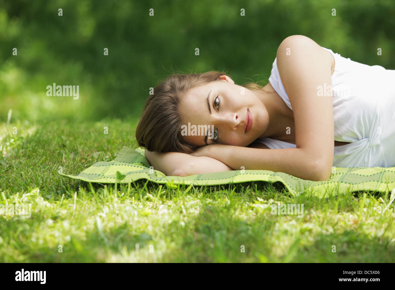Sunny day portrait Stock Photo - Alamy