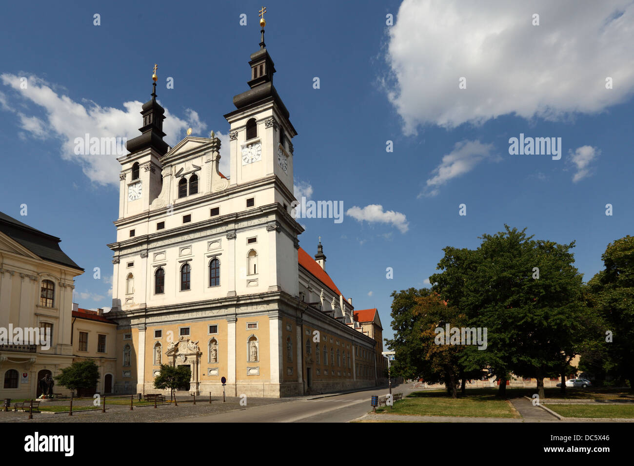 The cathedral of St. John the Baptist from the early baroque period ...