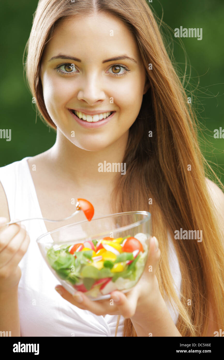 Smiley salad face smile hi-res stock photography and images - Alamy