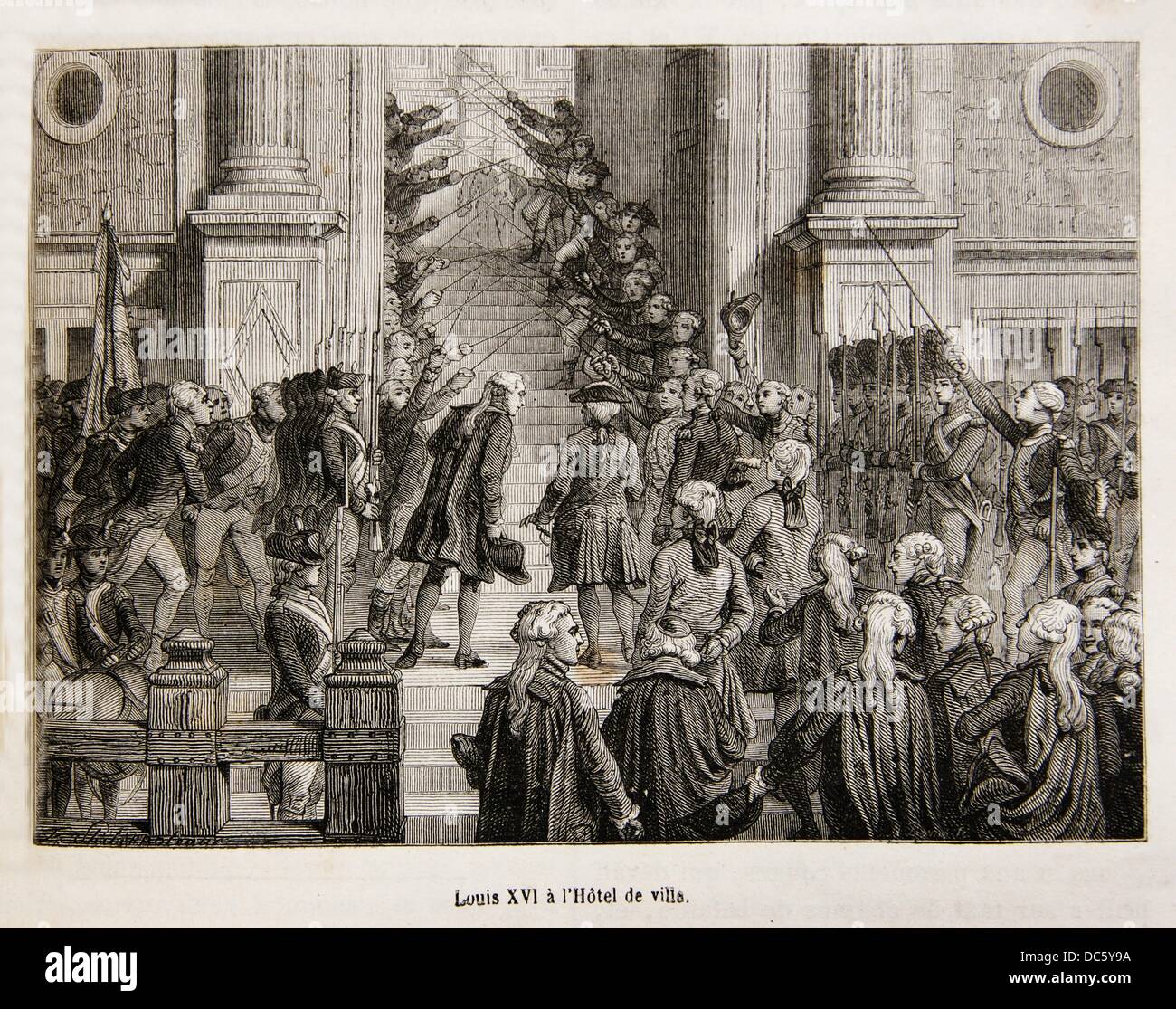 King Louis XVI at the Hotel de Ville, French Revolution, Paris, France ...