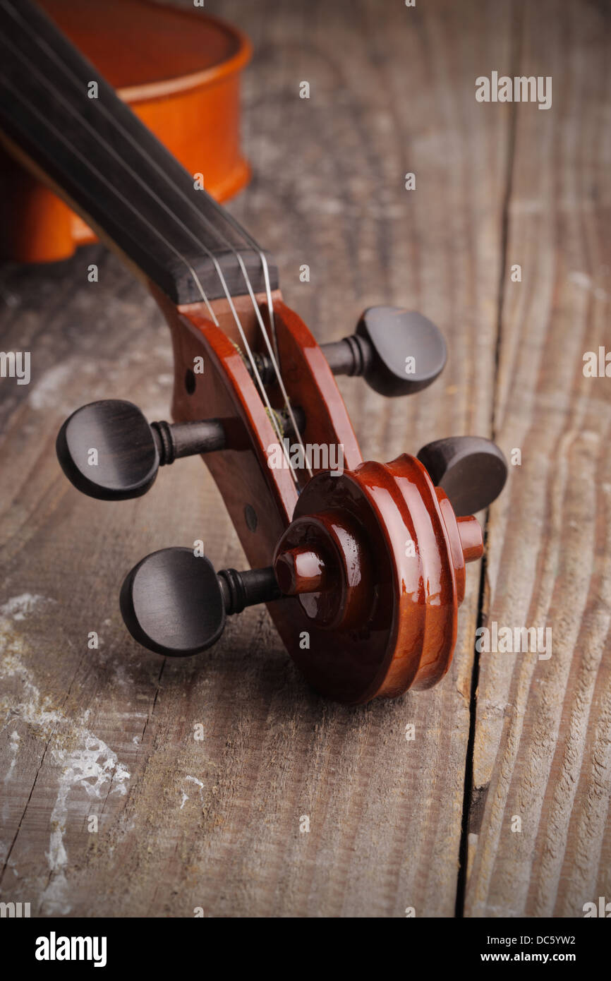 Violin close up Stock Photo - Alamy
