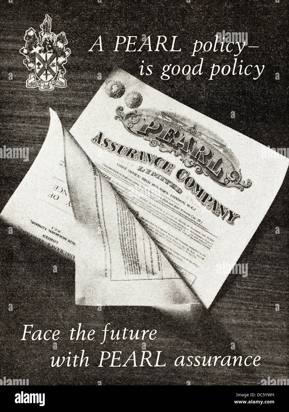 Advertisement for PEARL ASSURANCE COMPANY magazine advert circa 1968 ...