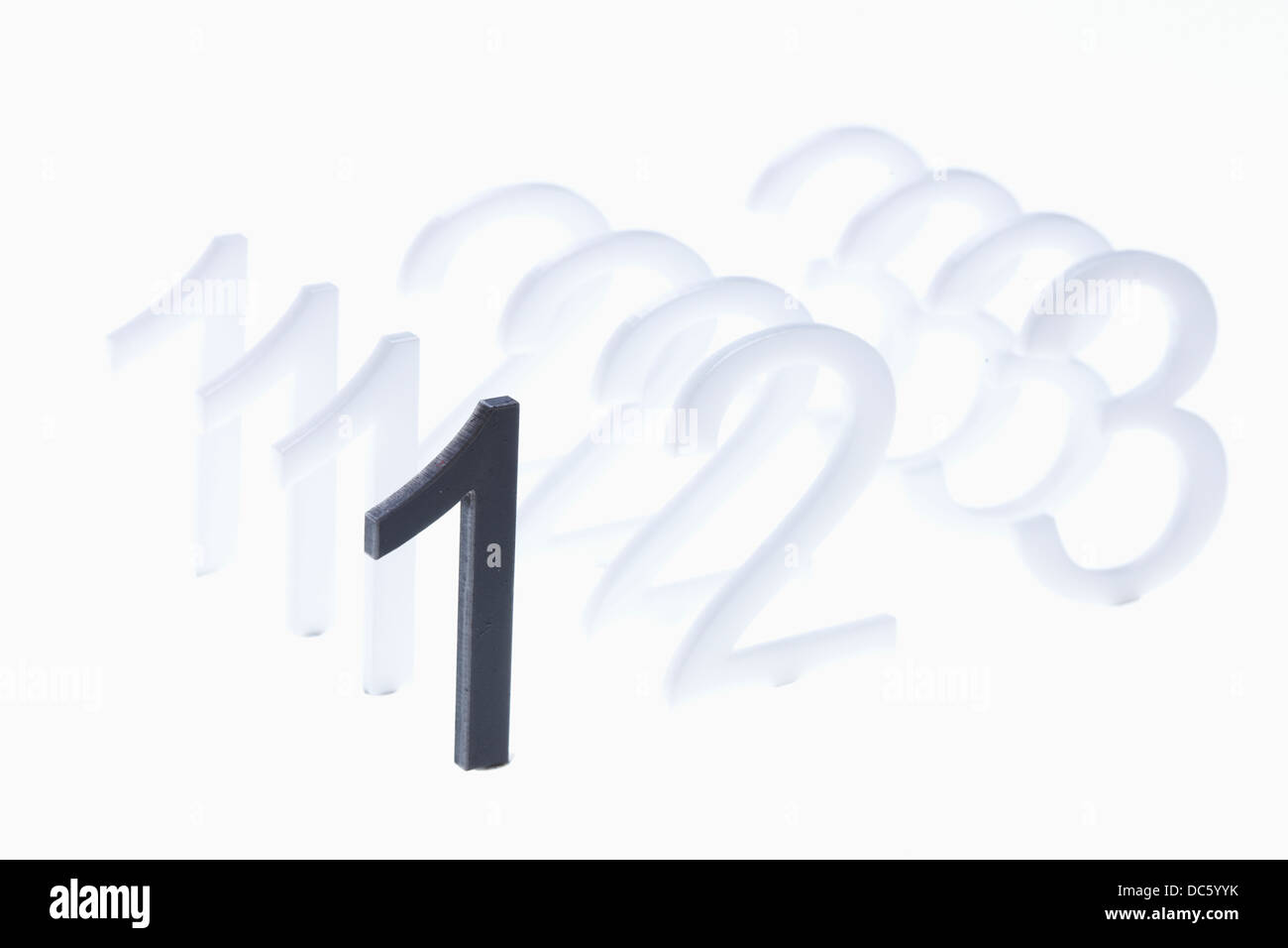 black numbers on white numbers Stock Photo - Alamy
