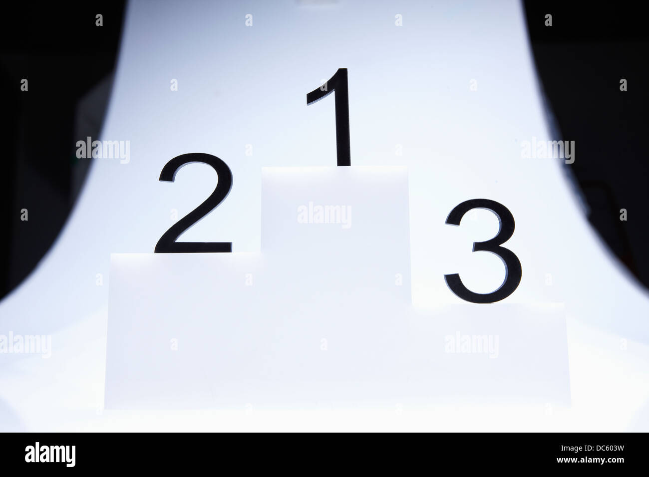 Podium with numbers hi-res stock photography and images - Alamy