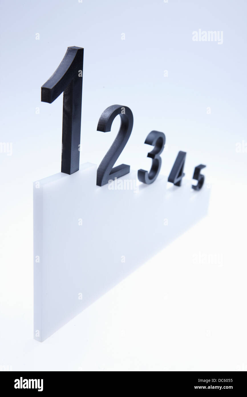 Black numbers hi-res stock photography and images - Alamy