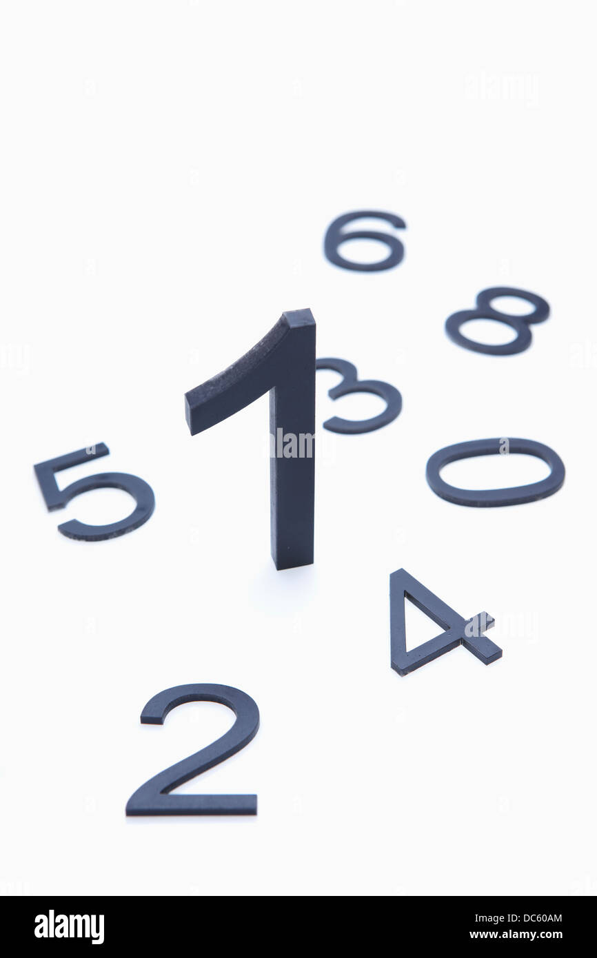 number one outstanding among other numbers Stock Photo - Alamy
