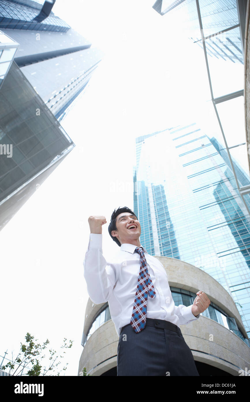 Businessman jumping buildings hi-res stock photography and images - Alamy
