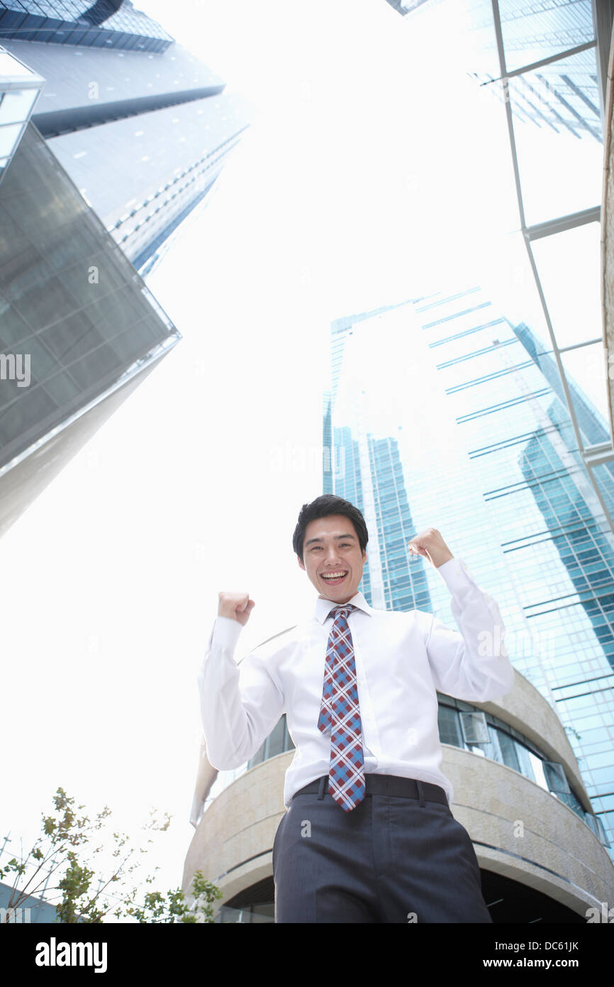 Businessman jumping buildings hi-res stock photography and images - Alamy