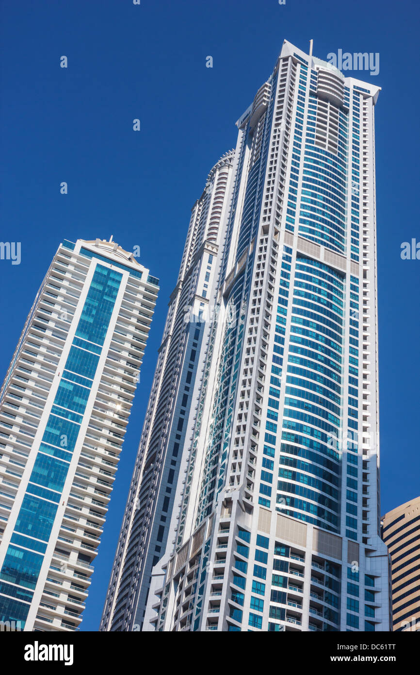Modern buildings in Dubai Marina Stock Photo - Alamy
