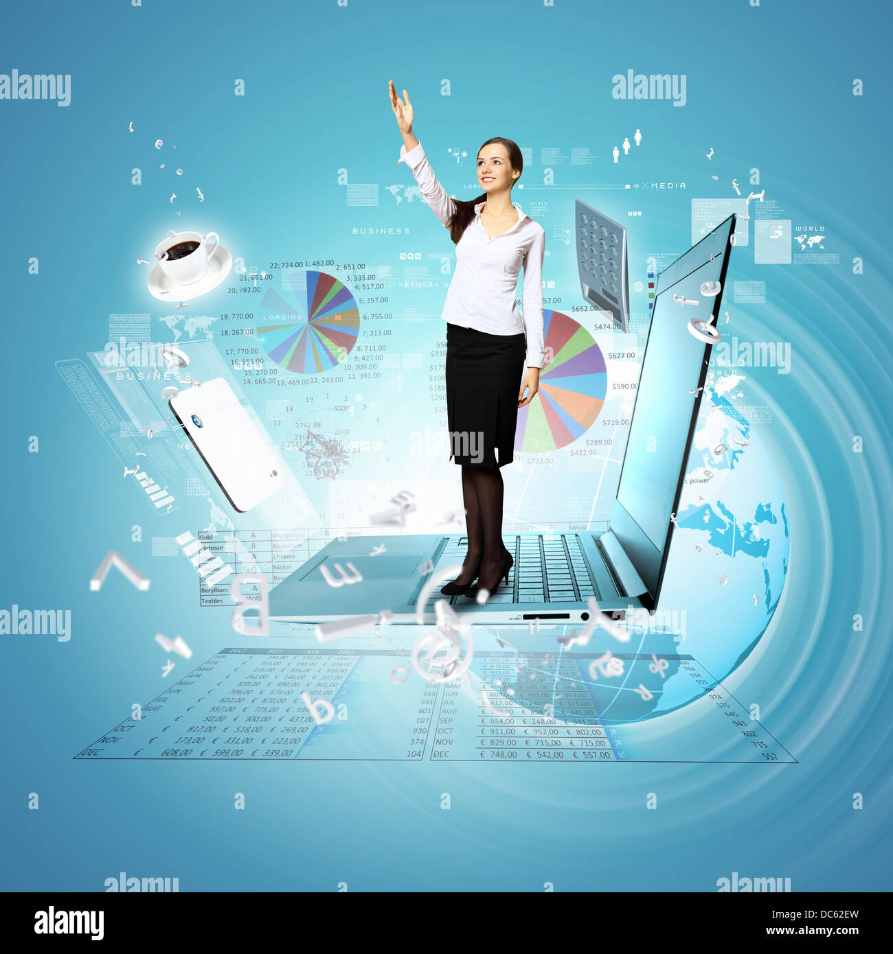 Modern technology illustration Stock Photo - Alamy