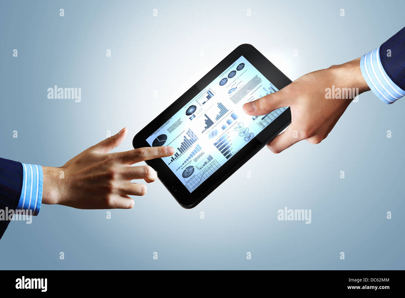 Modern computer technology in business Stock Photo - Alamy