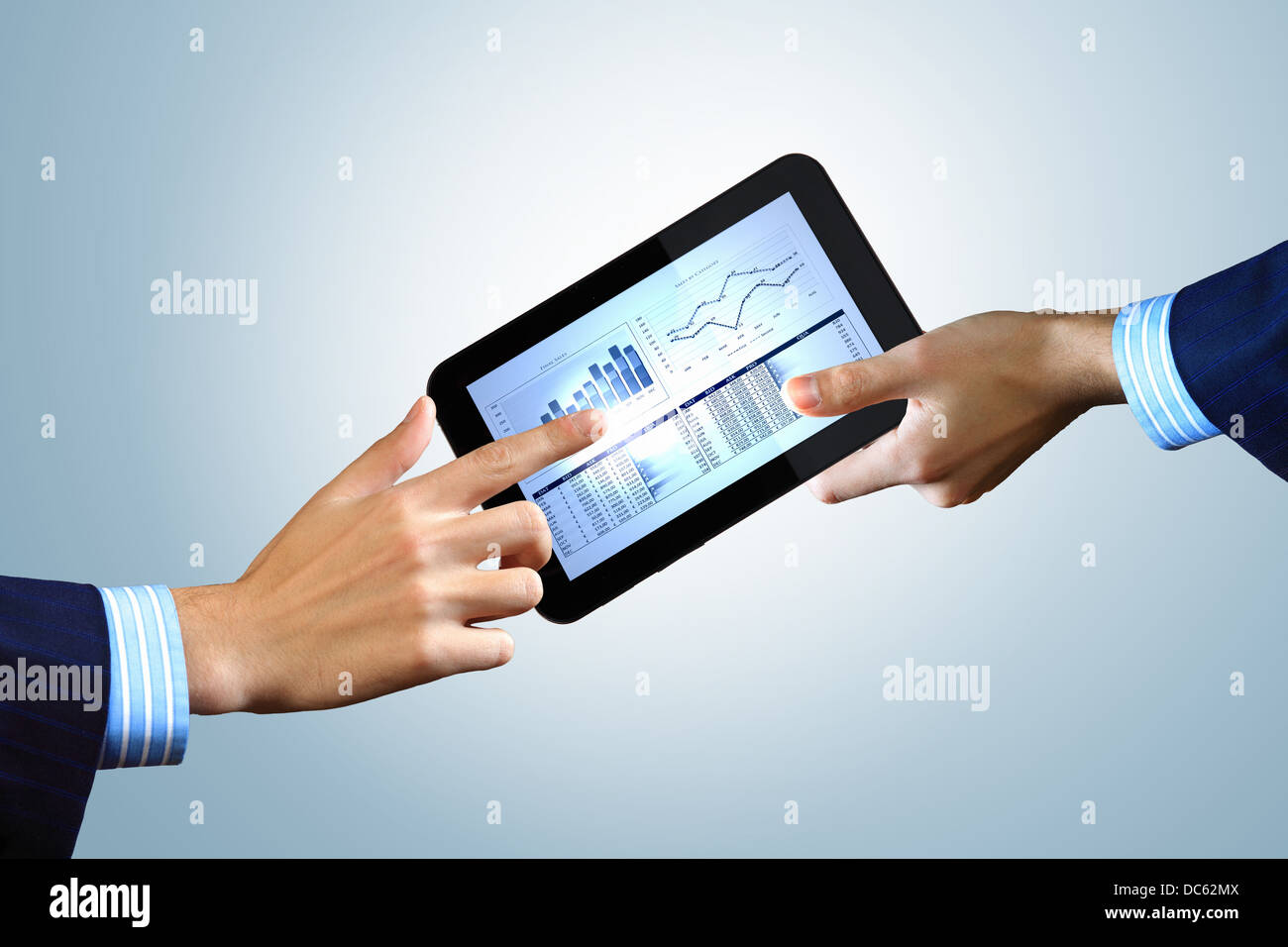 Modern computer technology in business Stock Photo - Alamy