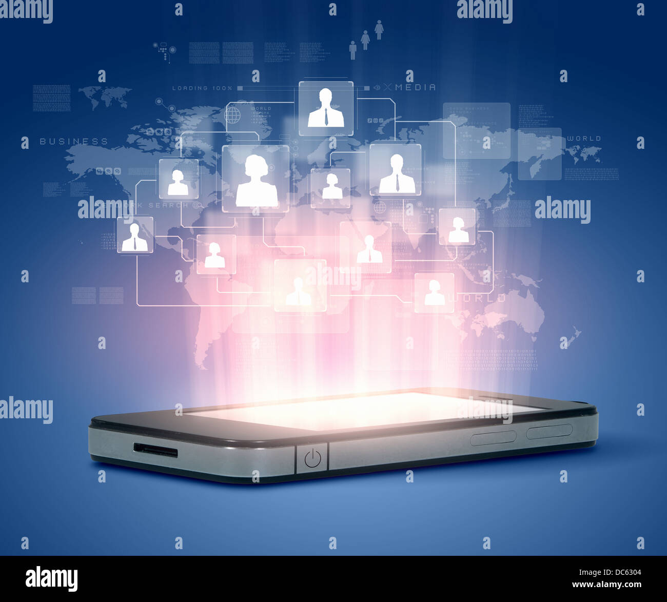 Modern communication technology Stock Photo - Alamy