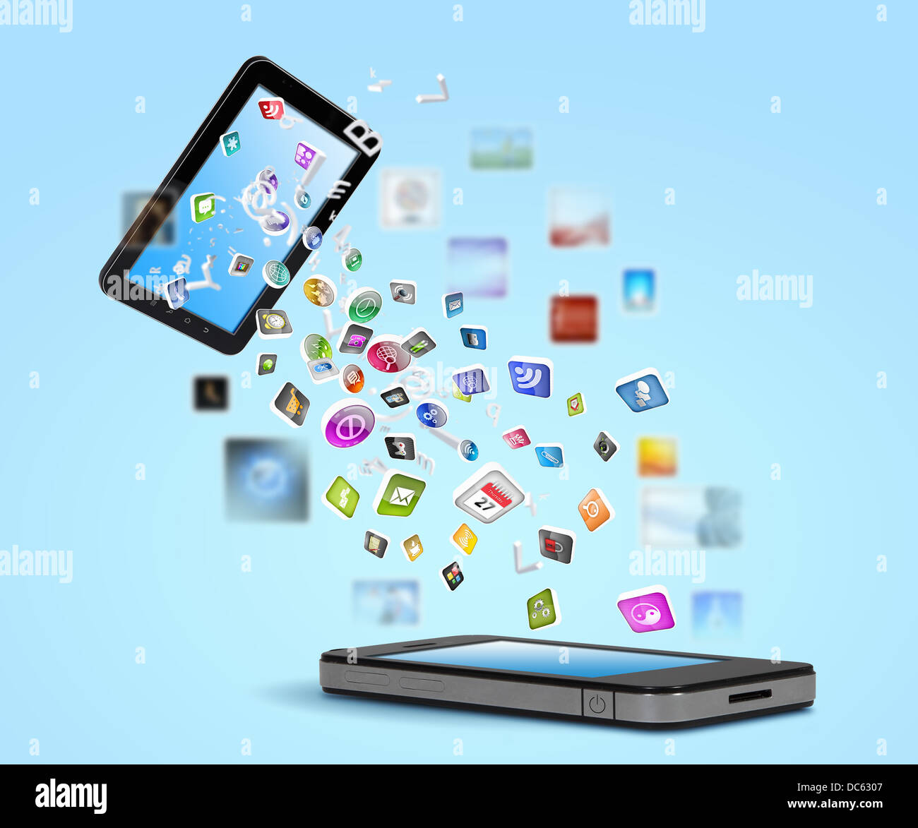 Modern communication technology Stock Photo - Alamy