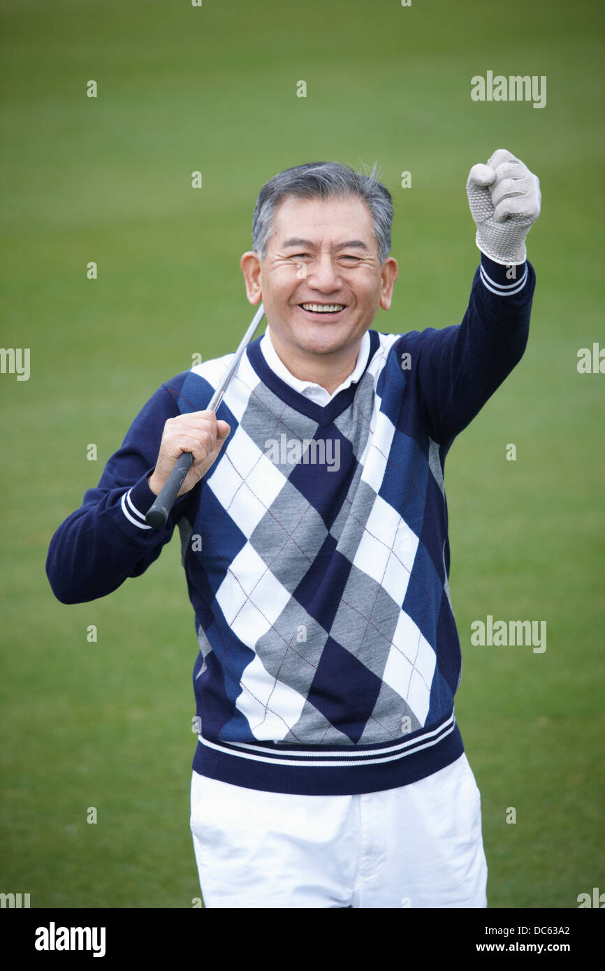 Cheering pose hi-res stock photography and images - Alamy