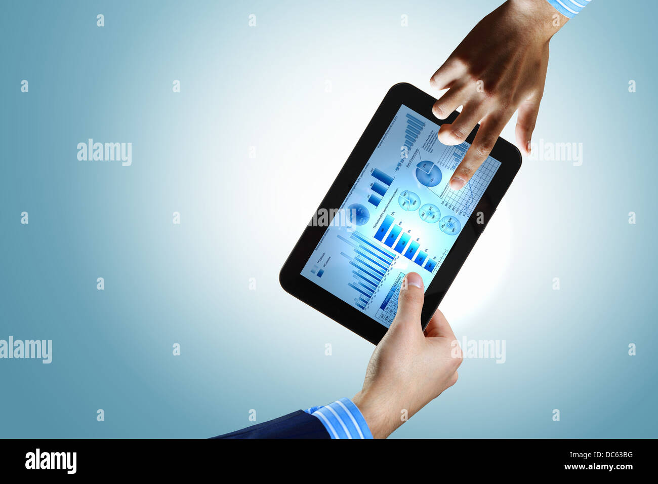 Modern computer technology in business Stock Photo - Alamy