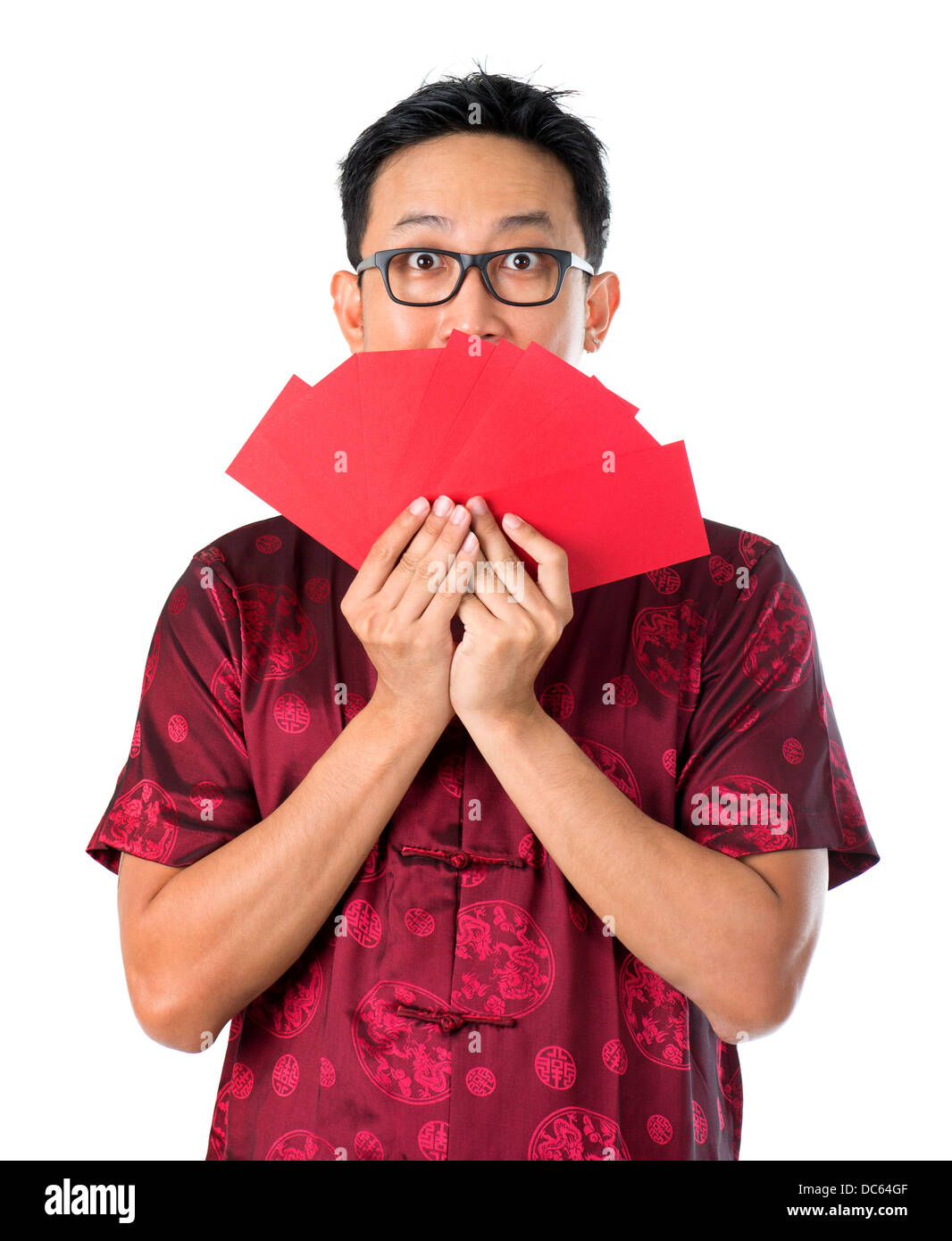 Shocked Asian Chinese man Stock Photo - Alamy