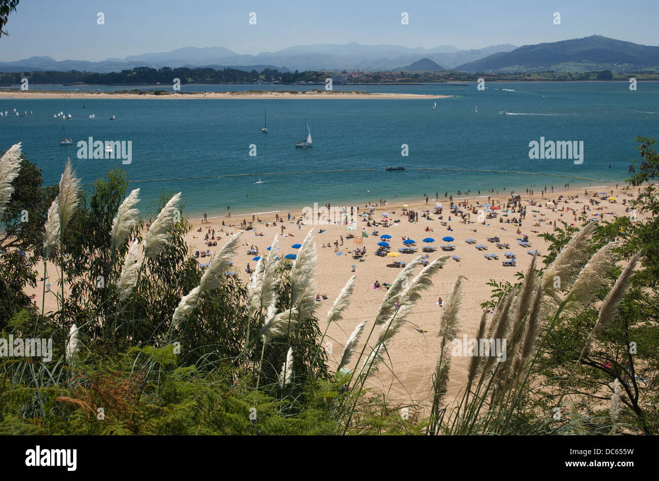 LA MAGDALENA BEACH SANTANDER BAY CANTABRIA SPAIN Stock Photo - Alamy