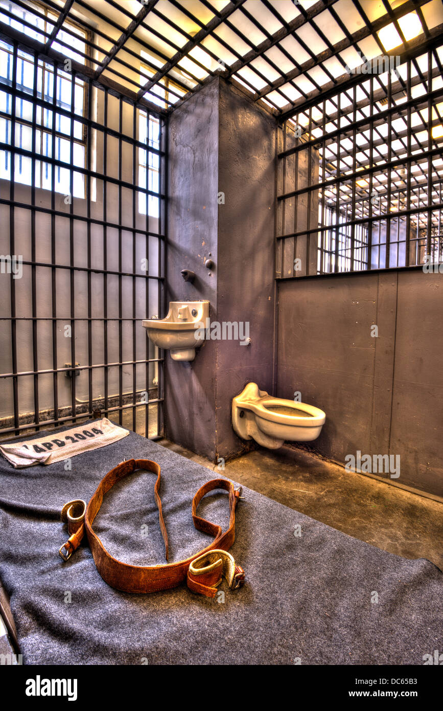 Jail cells photographed in HDR Stock Photo - Alamy
