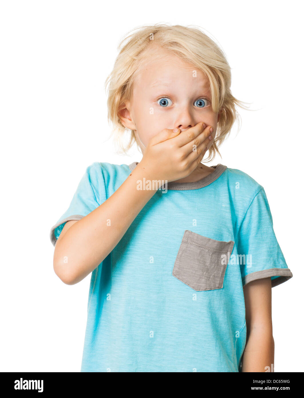 Shocked frightened boy Stock Photo - Alamy