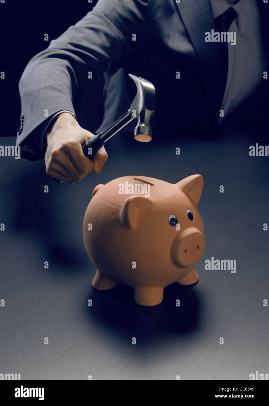 Getting at your savings Stock Photo - Alamy