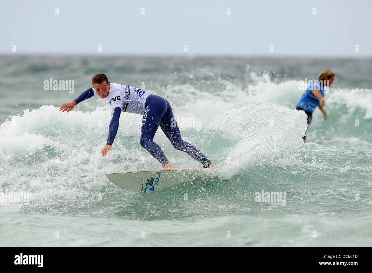 Newquay, UK. 09th Aug, 2013. Jak Smith of Liskeard in action during ...