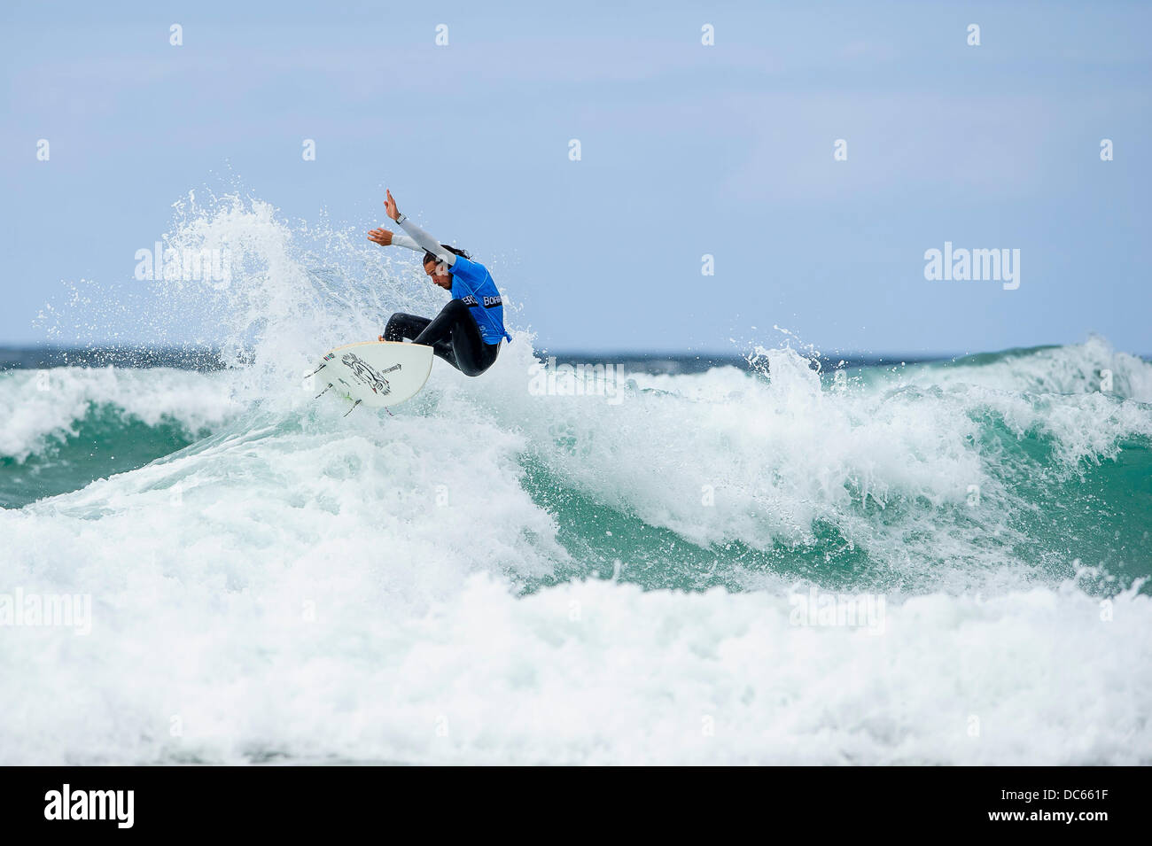 Newquay, UK. 09th Aug, 2013. Tim Ellman-Brown of Brighton in action ...