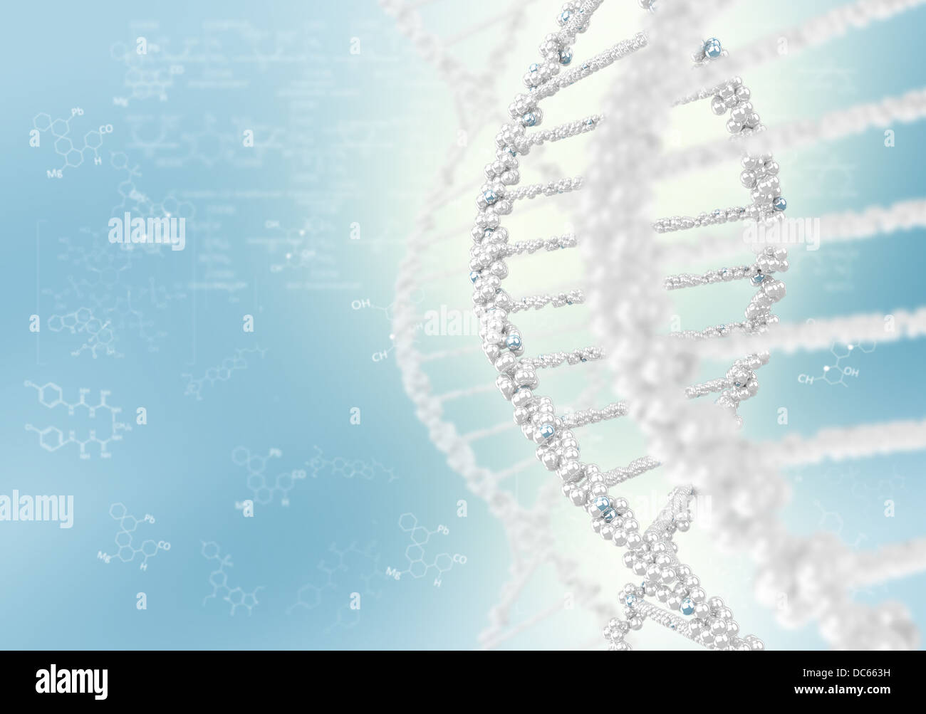 DNA helix against the colored background Stock Photo - Alamy