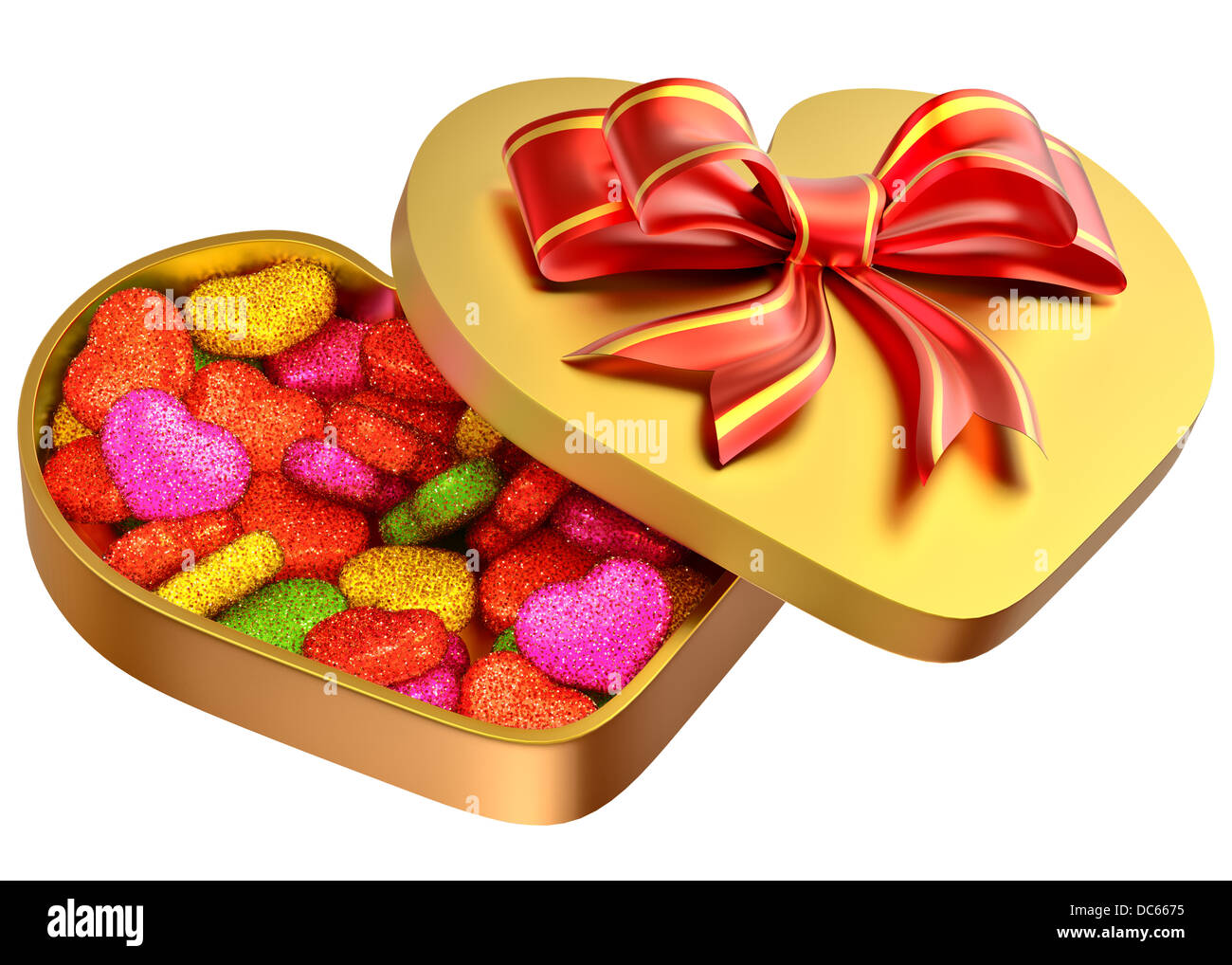 candy in a box as a gift for Valentine's Day Stock Photo - Alamy