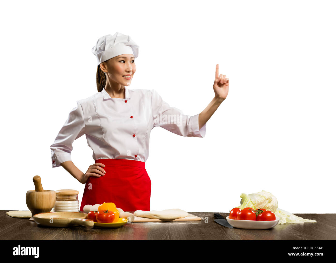 Asian female chef Stock Photo - Alamy