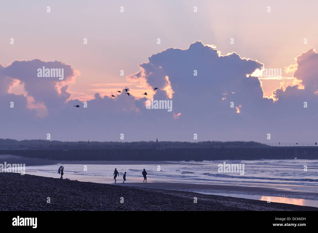 sunrise Walberswick beach Suffolk Stock Photo - Alamy
