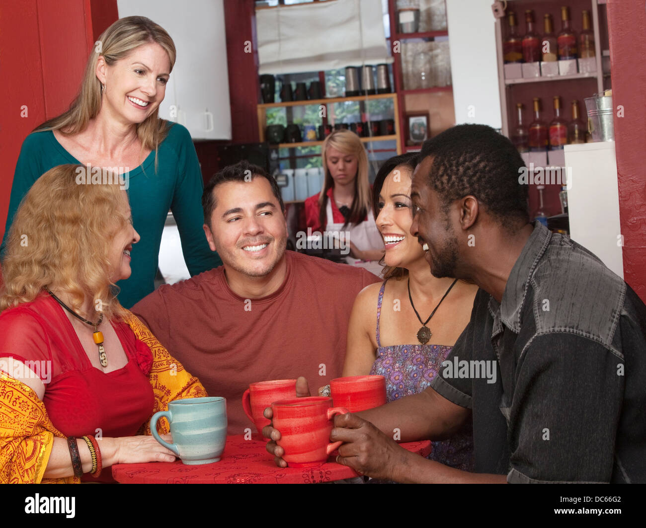 Happy Diverse Group of Adults Stock Photo - Alamy