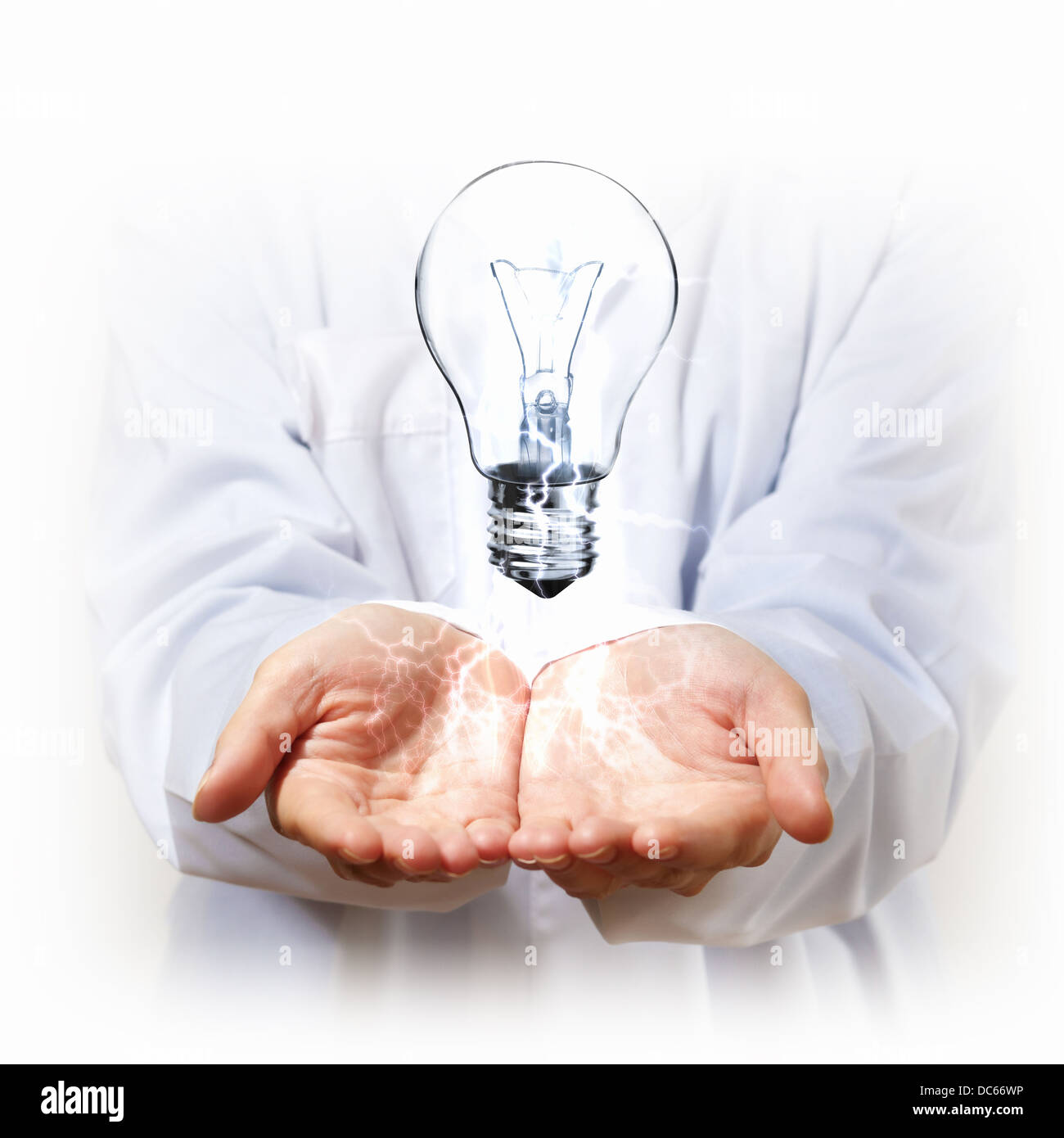 hand and lamp Stock Photo - Alamy