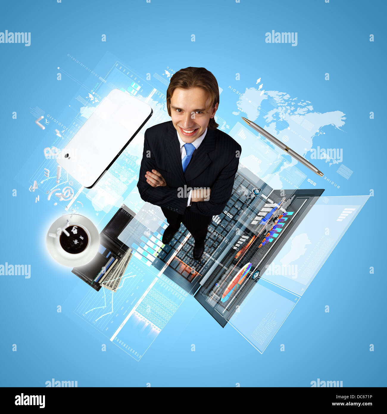 Modern technology illustration Stock Photo - Alamy