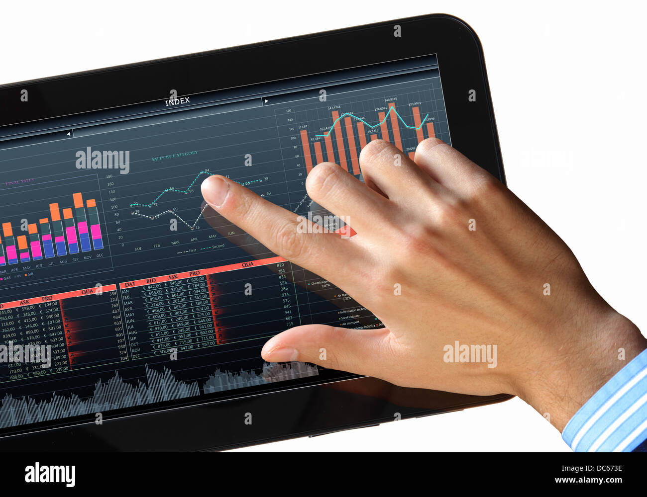 Modern computer technology in business Stock Photo - Alamy