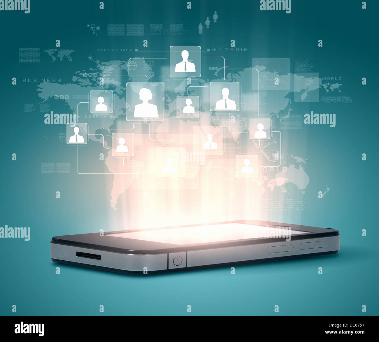 Modern communication technology Stock Photo - Alamy