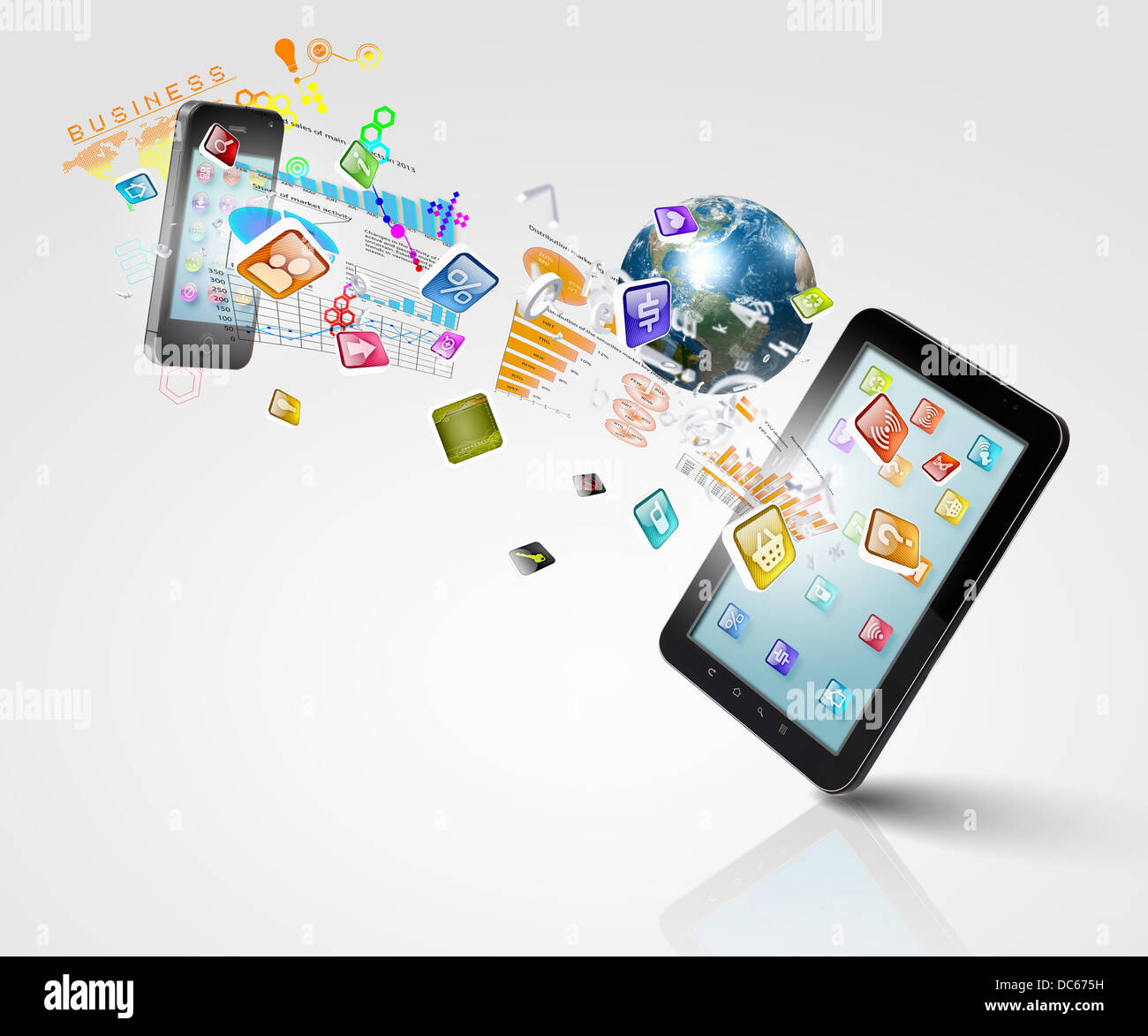 Modern communication technology Stock Photo - Alamy