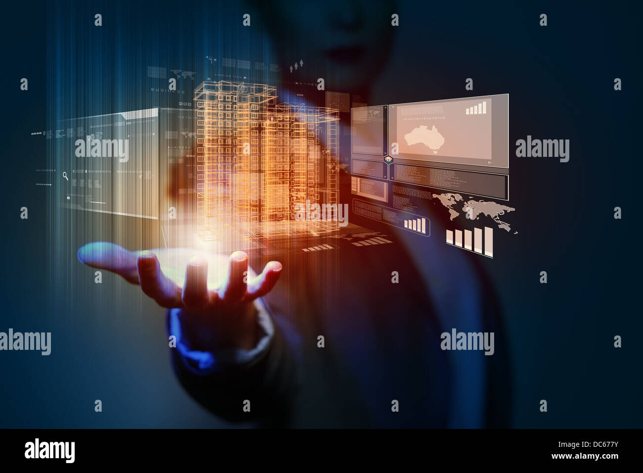 engineering automation building design Stock Photo - Alamy