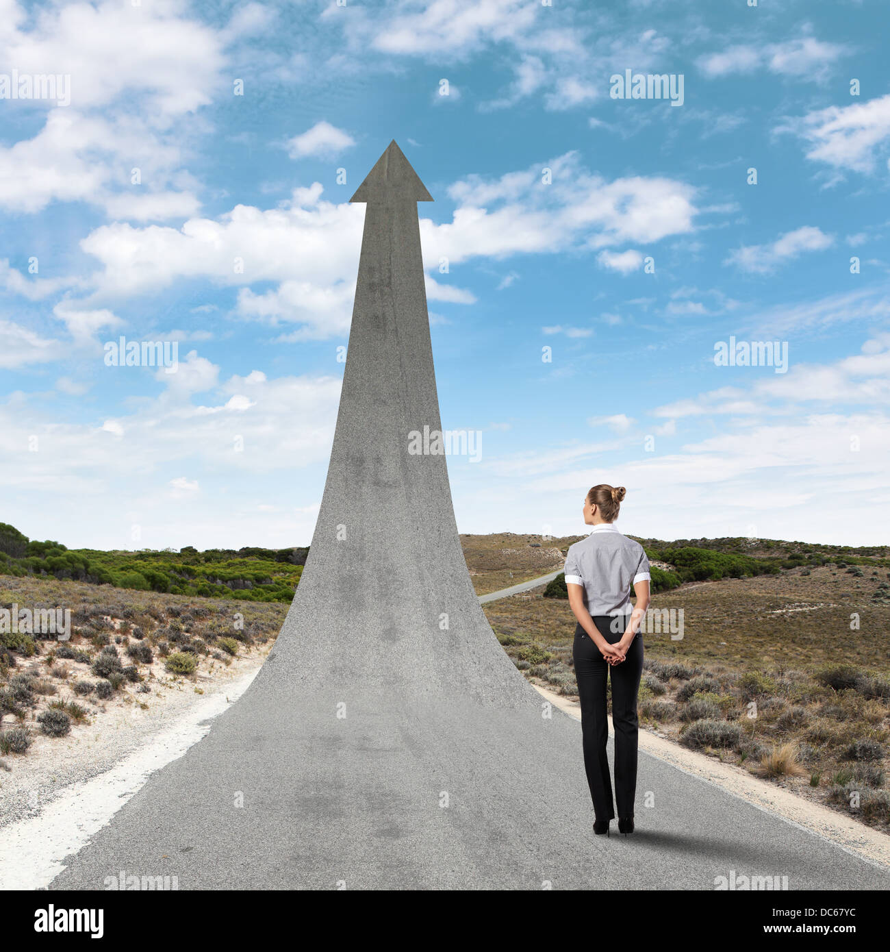 Concept of the road to success Stock Photo - Alamy