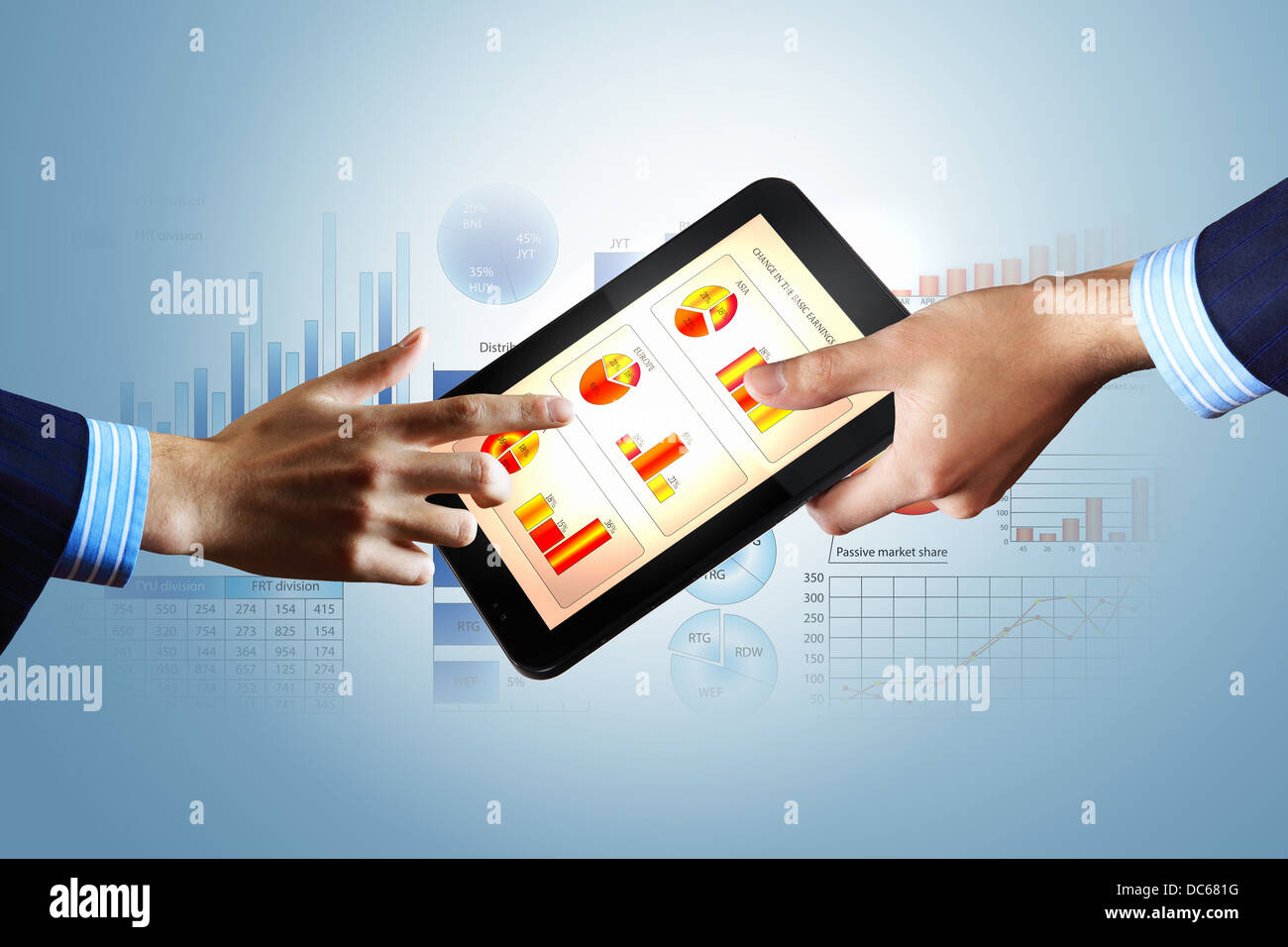 Modern computer technology in business Stock Photo - Alamy