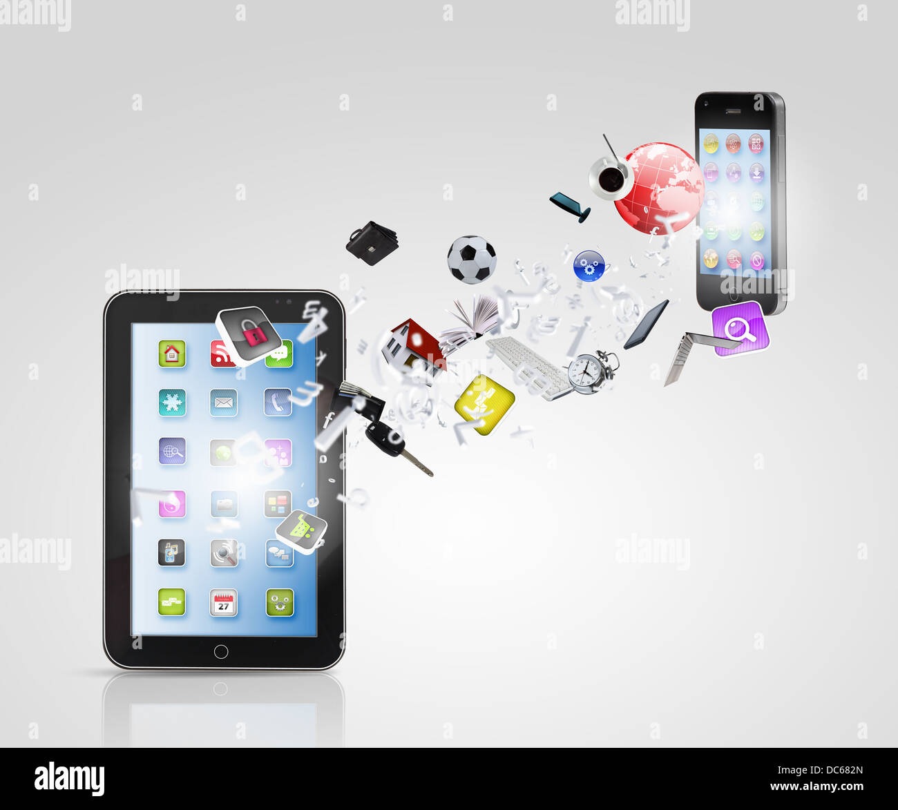Modern communication technology Stock Photo - Alamy