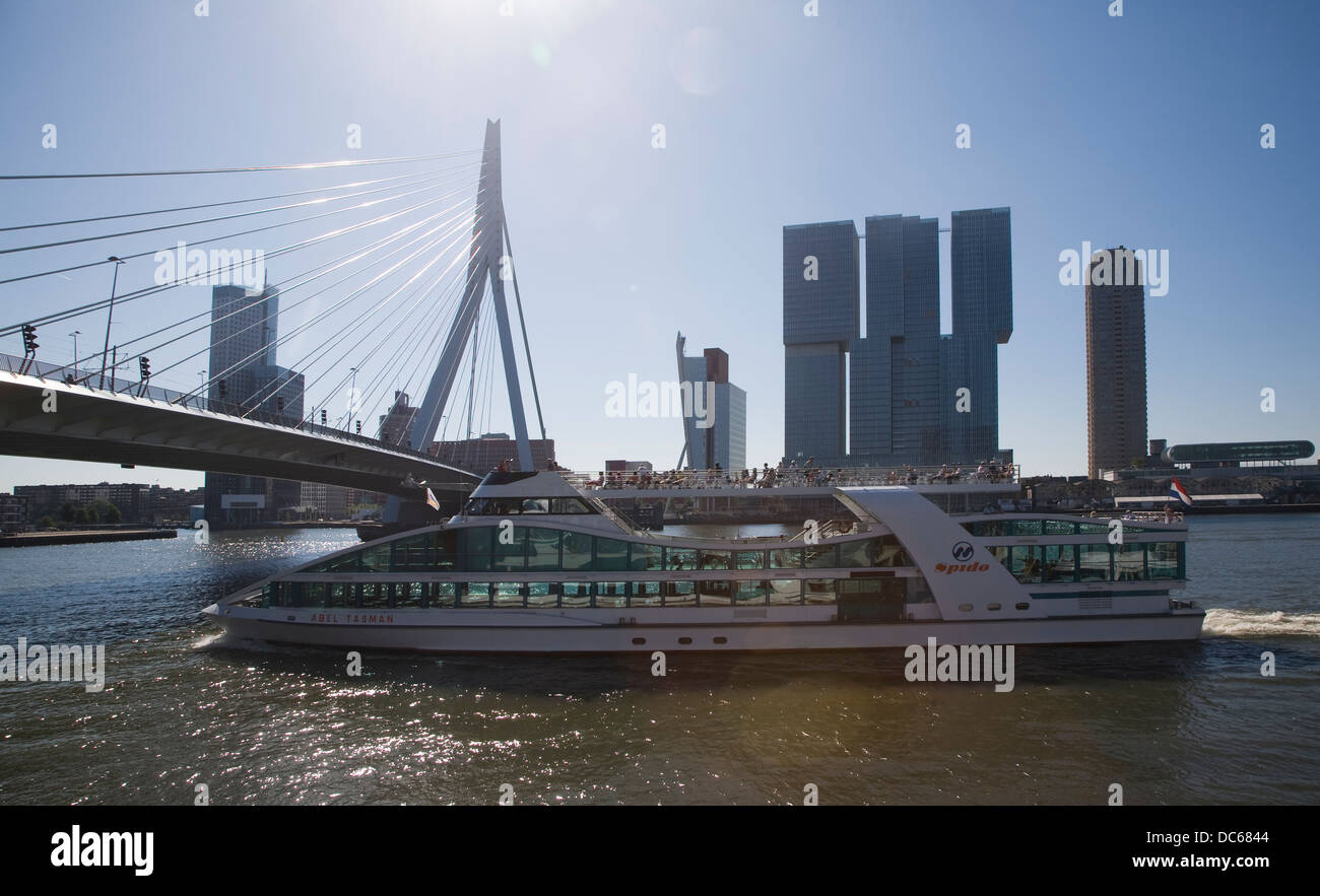 Spido boat trip River Maas Port of Rotterdam Netherlands with lens ...