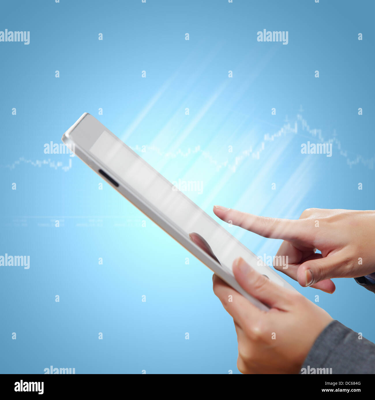 Touch screen computer device Stock Photo - Alamy